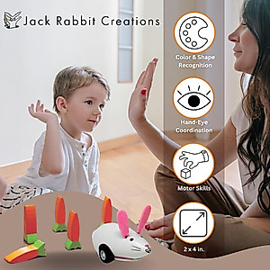 Bunny and Carrot Bowling Game by Jack Rabbit Creations-Develops Coordination and Fine Motor Skills