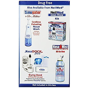 NeilMed NasaFlo Unbreakable Neti Pot with 50 Premixed Packets