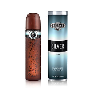 Cuba Silver Eau De Toilette Spray for Men, 3.3 Ounce