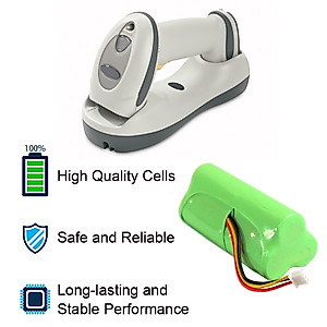 HQRP Battery Pack Works with Motorola Symbol LI4278 DS6878 Cordless Bar Code Scanner LI-4278 DS-6878