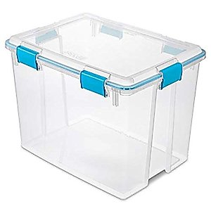 Sterilite Clear Gasket Box, Blue Aquarium, 4 Piece