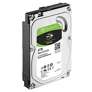 Seagate BarraCuda Internal Hard Drive 4TB SATA 6Gb/s 256MB Cache 3.5-Inch (ST4000DM005)