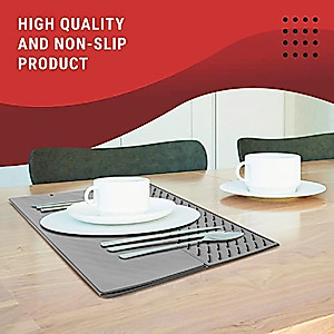 Foldable Drying Mat for Kitchen Counter 16x24, Silicone Heat Resistant Mat, Trifold Dish Mat Drying Kitchen Mat