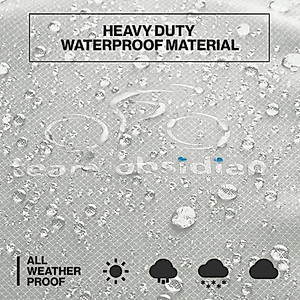 Team Obsidian | Outdoor Storage Waterproof Cover for 1,2, or 3 Bikes, Bike Cover, Ebike Accessories, Bicycle Cover, Outdoor Bike Storage, Electric Bike Cover Waterproof Outdoor | 210D, 300D, 600D