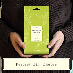 ZingZap Insect Repelling Sachets 10-Pack, Repels Ants, Fleas, Moths, Mosquitoes, Roaches & More, All-Natural Refreshing Scent, Lasting Effectiveness, Non-Toxic Lemongrass