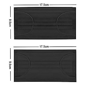 Modenna Disposable Face Mask Black 50Pcs