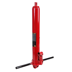 BIG RED T30306 Torin Hydraulic Long Ram Jack with Single Piston Pump and Clevis Base (Fits: Garage/Shop Cranes, Engine Hoists, and More): 3 Ton (6,000 lb) Capacity, Red
