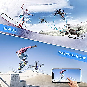 Holy Stone F181W 1080P FPV Drone with HD Camera for Adult Kid Beginner, RC Quadcopter with Carrying Case, Voice Control, Gesture Control, Wide Angle Live Video, Altitude Hold, 2 Batteries, Easy to Fly