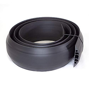 Line Boss 3-Channel Wire Hider, Cord Protector and Cable Organizer for Industrial Cable Management, 4.5 in. X 5 ft., Black, 6500-5C