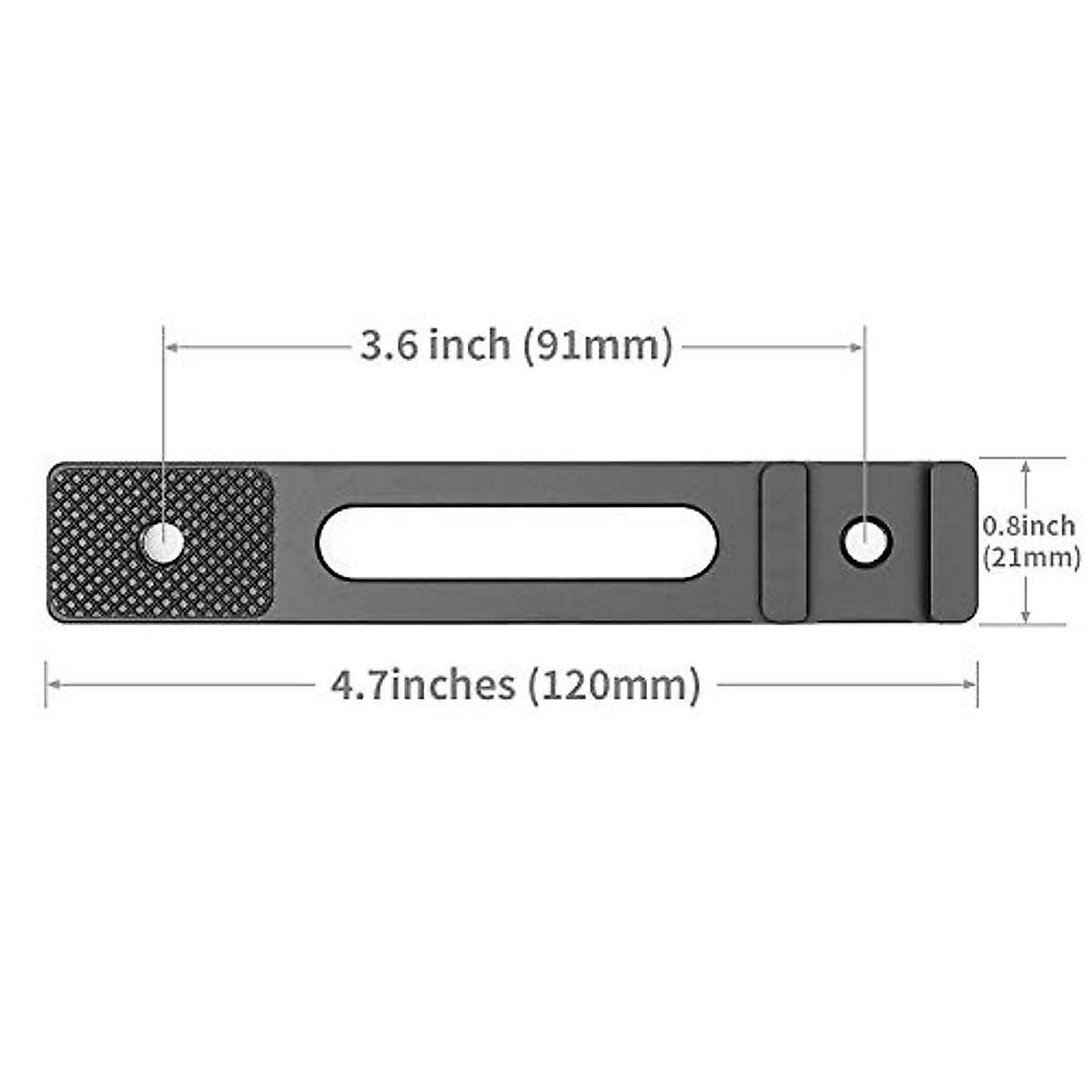 ChromLives Cold Shoe Bracket Extension Bar, Hot Shoe Extension, Microphone Mount with 1/4'' Tripod Screw Compatible with Mirrorless Camera Vlogging Sony A6400 6300 6500 6000 Zhiyun 4 DJI Osmo Pocket