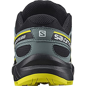 Salomon Kid's Speedcross Trail Running Shoes, Black/Black/Evening Primrose, 2 Little Kid