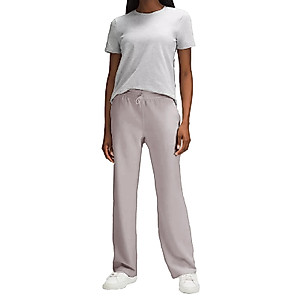 Lulucheri Women's Workout T-Shirt Short Sleeve Lightweight Crew Neck Shirts Yoga Running Exercise Athletic Tee Top (Large, White Marl Heather)