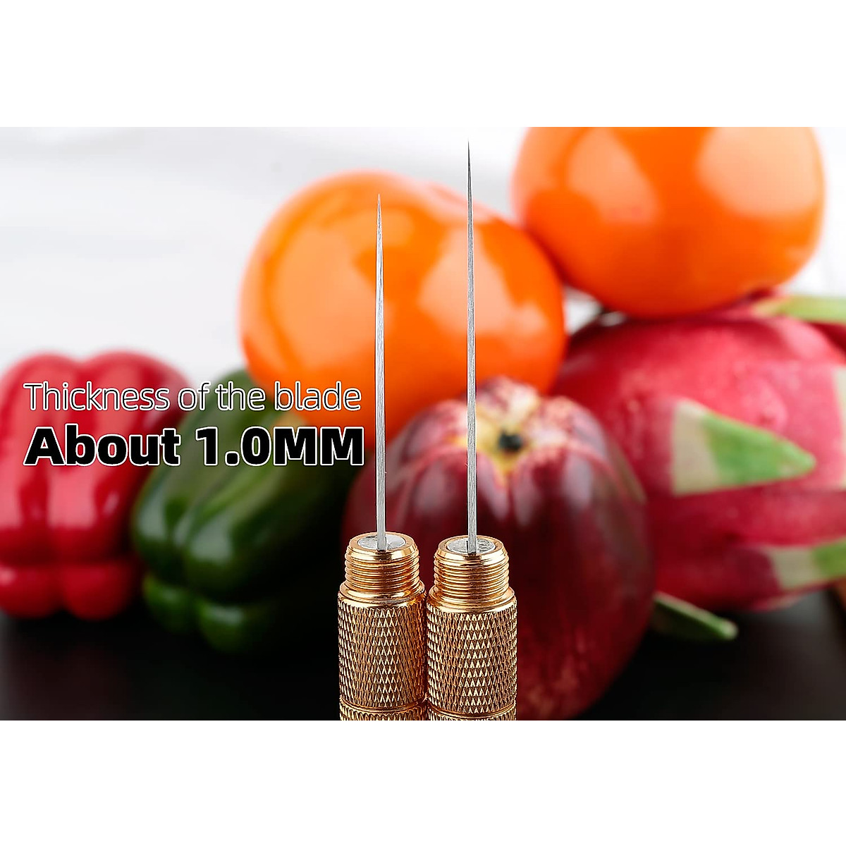 GAINSCOME Thai Kitchen Fruit Platter Carving Knife Stainless Steel Master Knives Bird's Beak Blade Curved Knife Hotel Bar For chefs Fruit Vegetable Carving Tools