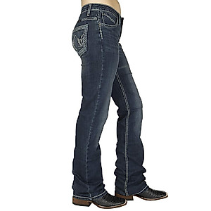 Wrangler womens Shiloh Low Rise Boot Cut Ultimate Riding Jeans, Talk of the Town, 17-34 US
