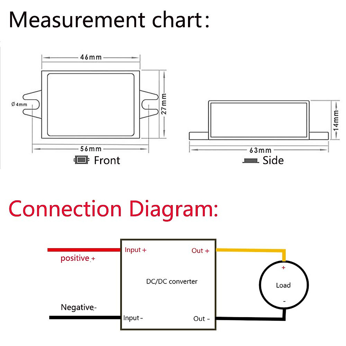 SSLHONG Waterproof DC Converter 12V 24V to 5V 3A/15W Dual USB Power Adapter 12V to 5V Step Down Voltage Regulator Charge for Samsung Galaxy, iPad iPhone 6S 7 7S/8 Plus etc