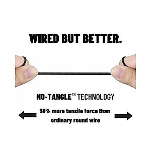 SonicPower No-Tangle Wired Earbuds (White)