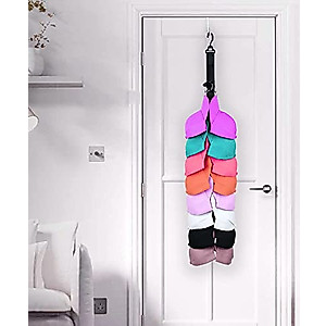 Yesok 2 Pack Hat Organizer Holder Rack, 16 Clips Closet Hanging Cap Racks Storage Hangers for Baseball Hats Ball Caps Golf Caps Beanies & Accessories