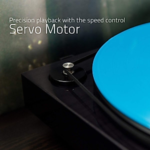 Fluance RT83 Reference High Fidelity Vinyl Turntable Record Player with Ortofon 2M Red Cartridge, Speed Control Motor, High Mass MDF Wood Plinth, Vibration Isolation Feet - Piano Black