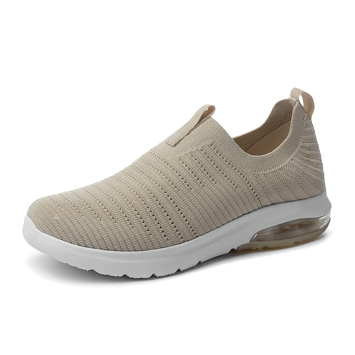 SIRUIYUAN Womens Walking Shoes Slip On Casual Mesh Comfortable Athletic Breathable Running Sneakers Lightweight Tennis Yoga Shoes Color Black Size 8