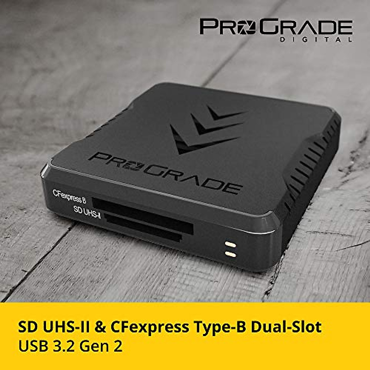 CFexpress Type B and SD UHS-II Dual-Slot Memory Card Reader by ProGrade Digital | USB 3.2 Gen 2 for Professional Filmmakers, Photographers & Content Creators