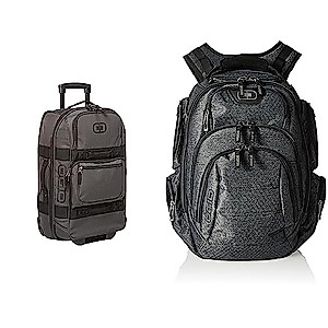 OGIO Layover Travel Bag + Gambit Pack, Graphite