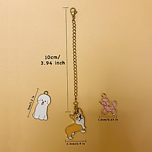 CIZULFY Charm for Stanley Cup Accessories, Cute Dog Charm for Stanley/Simple Modern/Yeti Cup with Handle, Stanley Cup Charms for Stanley Accessories.