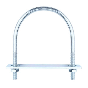 10Pcs U Bolts in Steel 2"x3½"x5", U Pipe Clamps Heavy Duty Mounting Hardware with Washers and Nuts