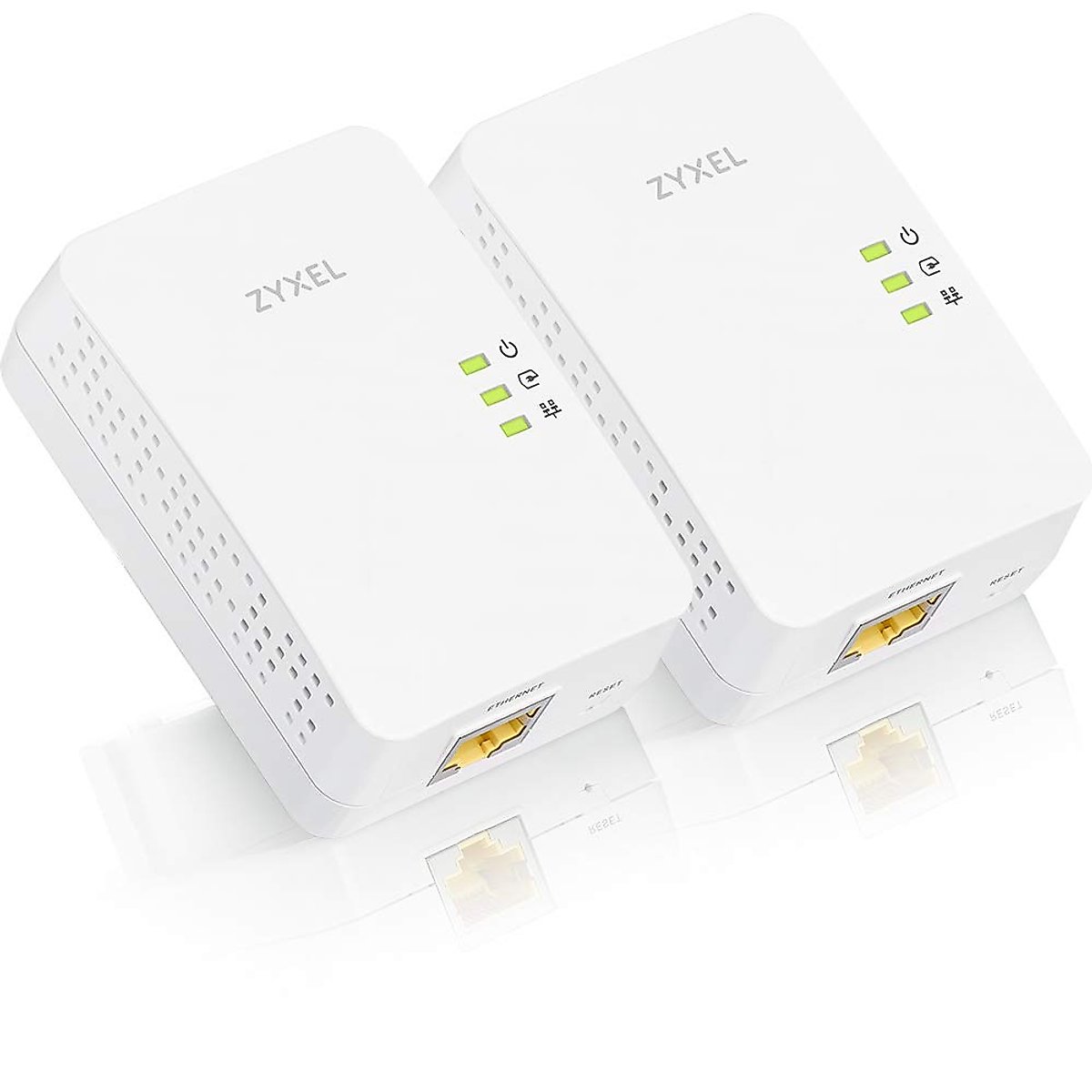 Zyxel AV1300 Powerline Ethernet Adapter Starter Kit | Plug & Play | MIMO | HomePlug AV2 | GbE | Faster than AV1000 and AV1200 | Ideal for Smart TVs, On-Line Games, 4K Streaming | PLA5405V2KIT