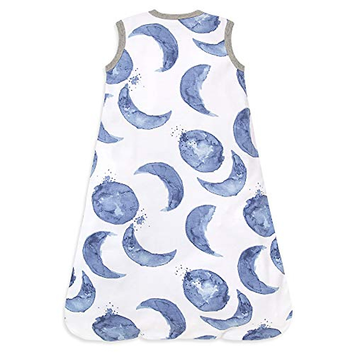 Burt's Bees Baby Baby Beekeeper Wearable Blanket, 100% Organic Cotton, Swaddle Transition Sleeping Bag, Blue, Medium