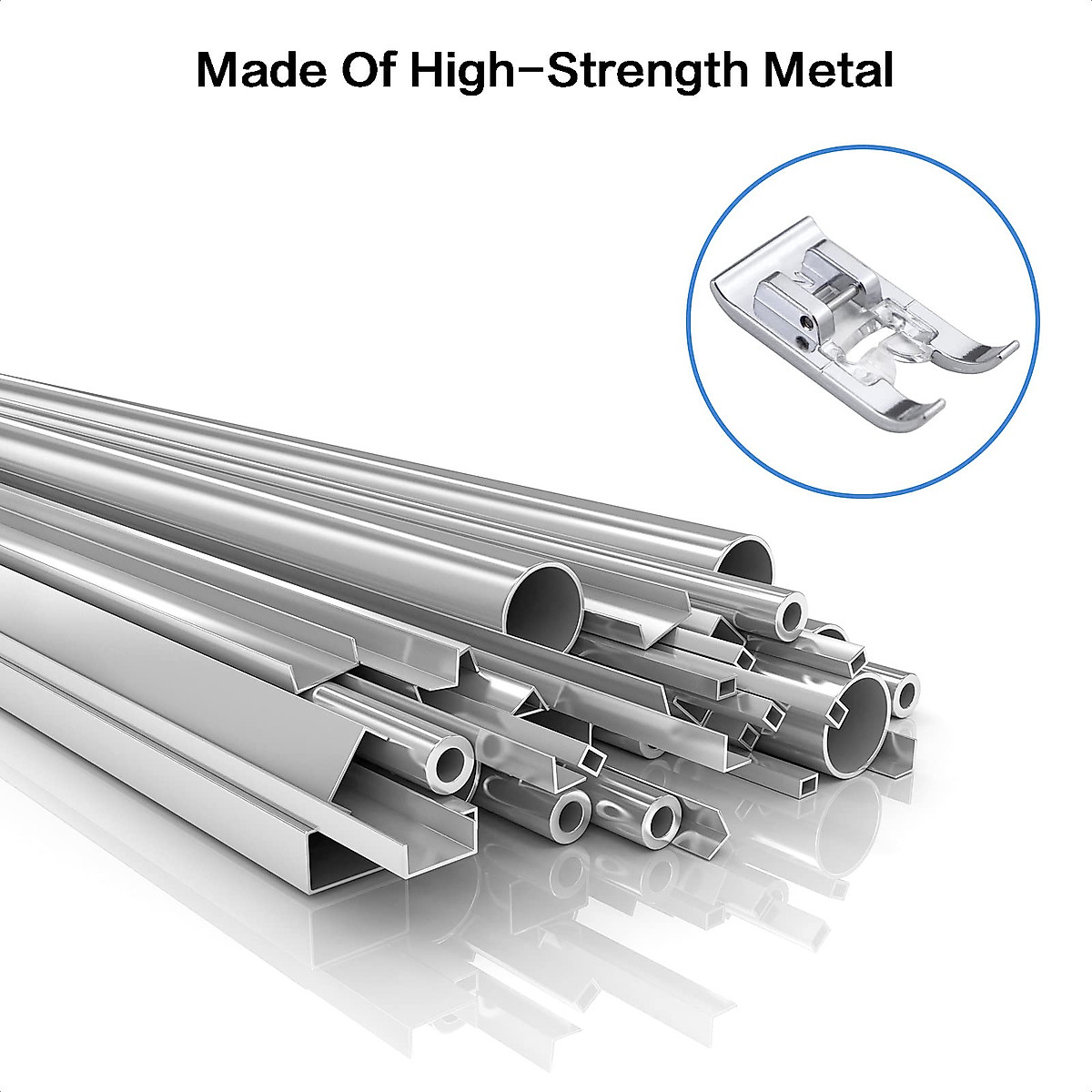 TISEKER Monogramming Presser Foot (N) Satin Stitch Foot for Brother, Babylock, Singer, Simplicity and More Sewing Machine