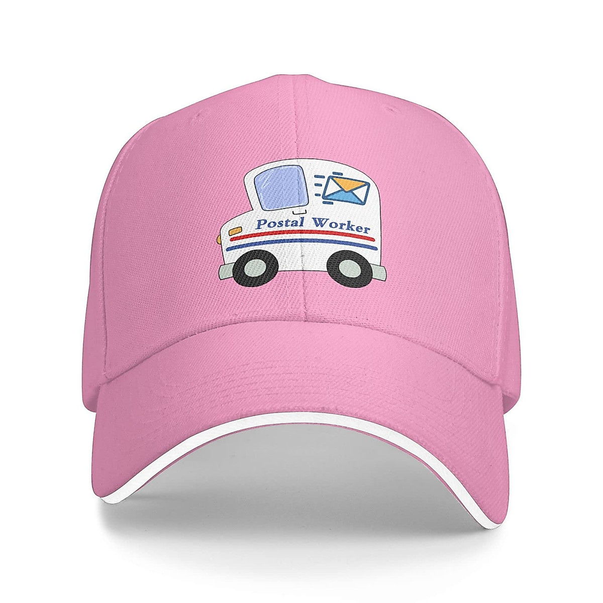 Pictetw Postal Worker Hats for Men and Women,Postal Worker Gift Hat. Pink