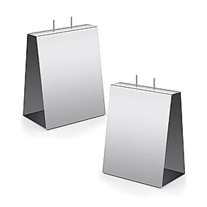Blulu 2 Pcs Stainless Steel Deli Bag Dispenser Heavy Duty Sandwich Bag Holder Grocery Bag Stand for Retail Store Home Restaurant Kitchen , 11.5''H x 9''L x 6''D
