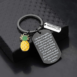 WSNANG IVF Pineapple Gift This IVF Journey Is Yours Keychain IVF Infertility Warrior Jewelry IVF Gift for Infertility Mom