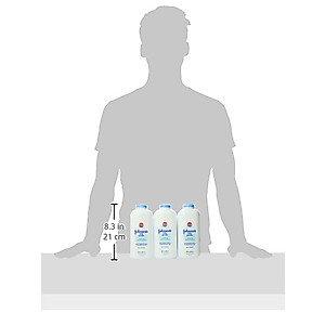 Johnson's Baby Powder, Pure Cornstarch, Aloe & Vitamin E, 22 Ounce (Pack of 3) - Packaging May Vary