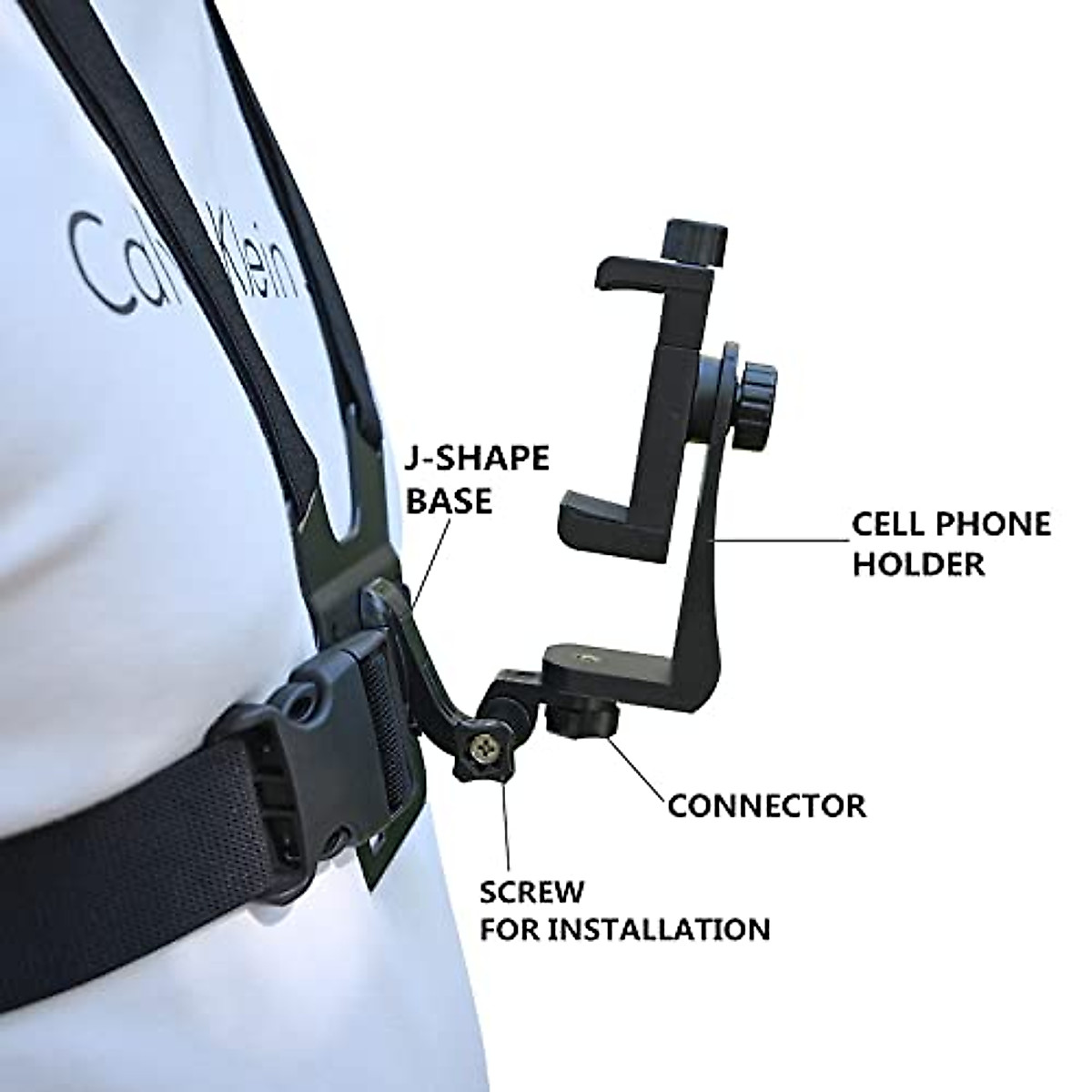 TANSUO Mobile Phone Chest Mount Strap Holder, Chest Mount Harness Strap Mount for Gopro and Action Camera Adjustable Straps + Portable Octopus Tripod