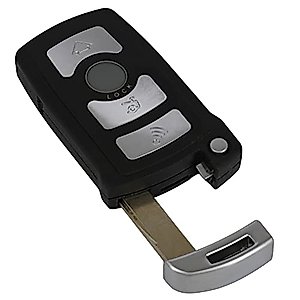 Keyless Entry Remote Key Fob X 1 for 2006-2011 for BMW for 740i for 740Li for 750i for 750i xDrive for 750Li for 750Li xDrive or 760i for 760Li (eps7866)-4 Buttons