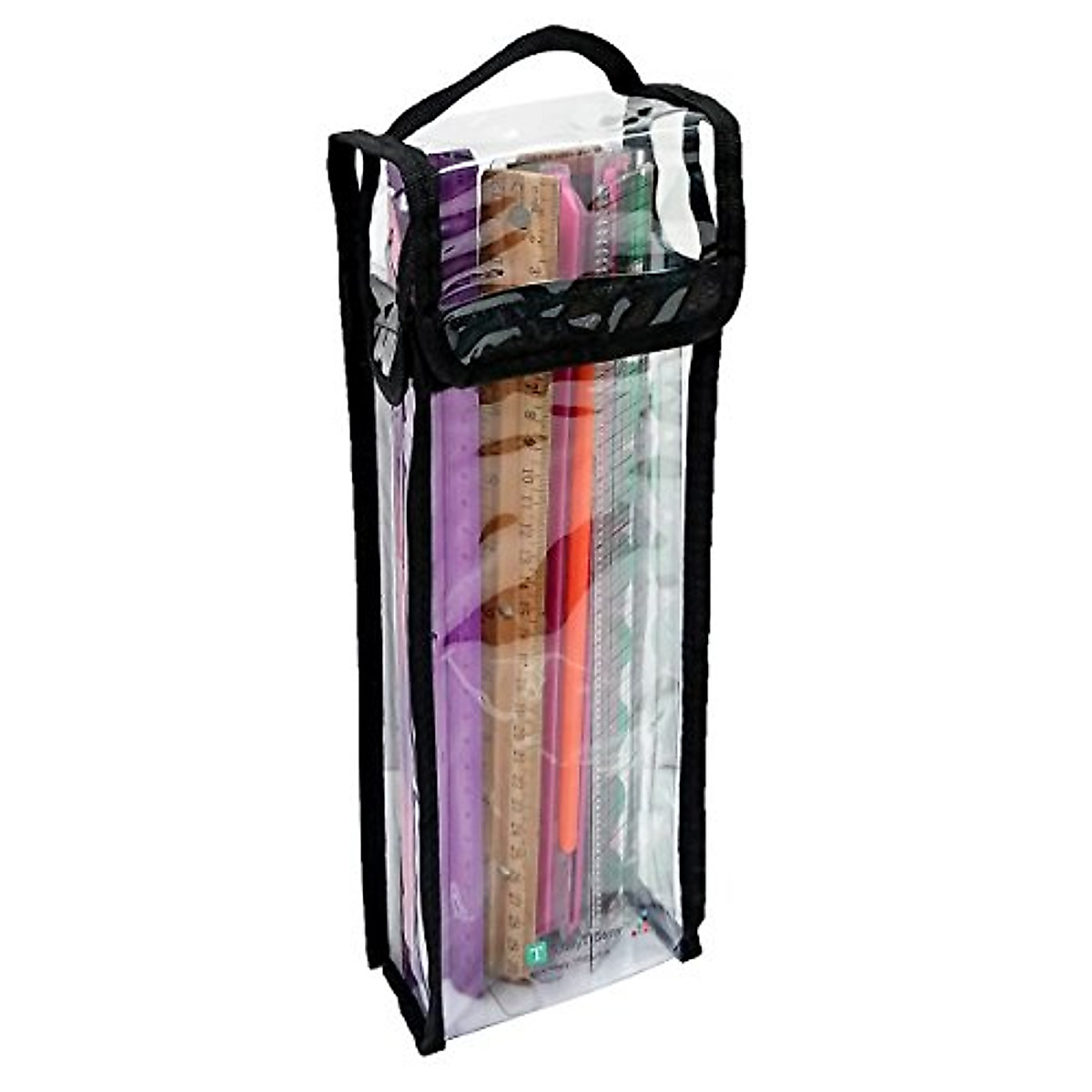 Totally-Tiffany EZ2O Brandee Buddy Bag - for Rulers or Knitting Needles - 3 Pack, 13 x 4.5 x 2.5 Inches