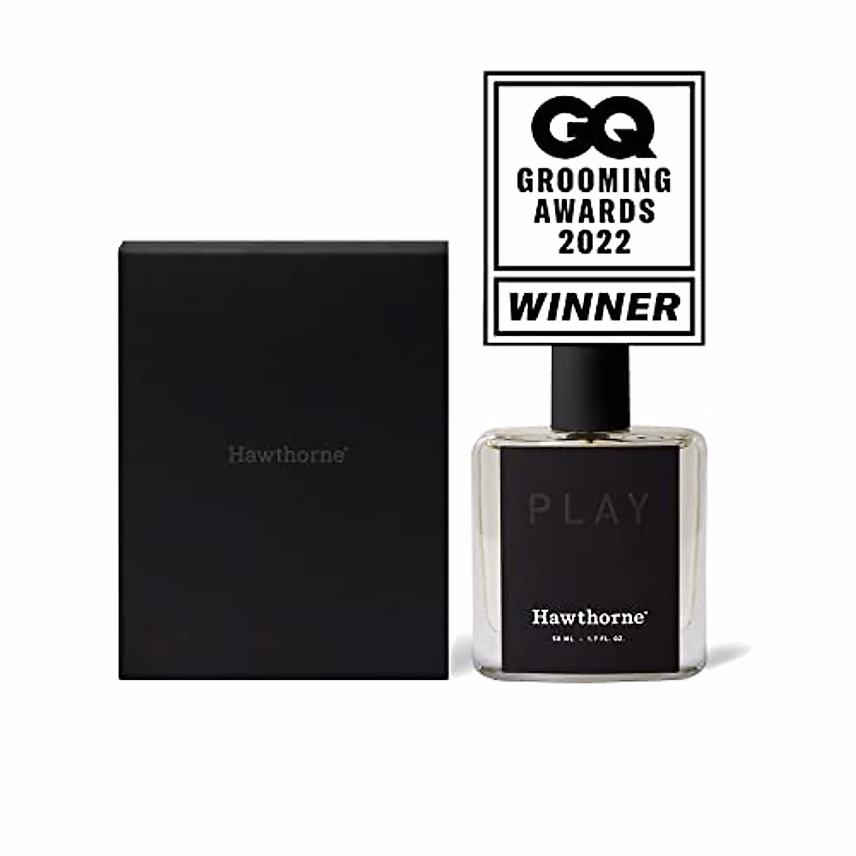 Hawthorne Warm and Aromatic Play Cologne. Winner of GQ's 2022 Best New Fragrance. A Modern Men's Woody Scent. Lavender, Bergamot, Tonka, and Cedar Notes. 1.7 Fl Oz.