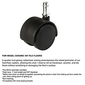 Perch Chrome Walter Rolling Height Adjustable Exam Stool with Back for Hardwood or Tile | Workbench Height | 300-Pound Weight Capacity | 12 Year Warranty (Gray Vinyl)