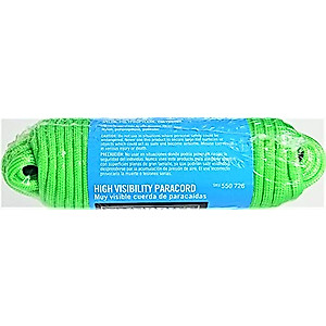Everbilt 1/8 in. x 50 ft. Neon Green High Visibility Paracord Polypropylene Rope