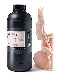 phrozen Aqua-Ivory 4K Resin for High-Precision 3D Printing,405nm LCD UV-Curing Photopolymer Resin for Low Shrinkage, Great Detail, Smooth Color,Low Odor, Non-Brittle (1KG)