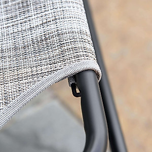 JHUS Garden Rocking Chair, Outdoor Indoor Sling Rocker for Patio Balcony Porch, Cream Padro Chair Rocking Chair Rocker Chair Rocker Camp Chair Rocker Recliner Rocking Camp Chair Rocking Chairs