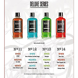 BARBER MARMARA No.6 Eau de Cologne Men's with Ball Pump Atomiser in Glass Bottle 1 x 500 ml - After Shave Men - Fragranced Water - Shaving Water Men - Refreshes Cooling - Barbershop Spray - Body Spray