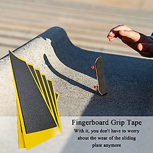 Xloey Fingerboard Grip Tape,1.5x4.3 Inch Fingerboard Foam Grip Tape Stickers, Adhesive Backing,16Pcs