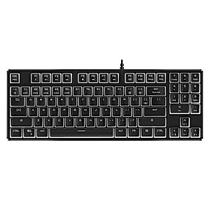 Havit Mechanical Gaming Keyboard with PBT Pudding Keycaps, 89 Keys RGB Backlit Wired USB Computer Keyboards with Blue Switches & Surround Lighting for Desktop PC Gamer (Renewed)