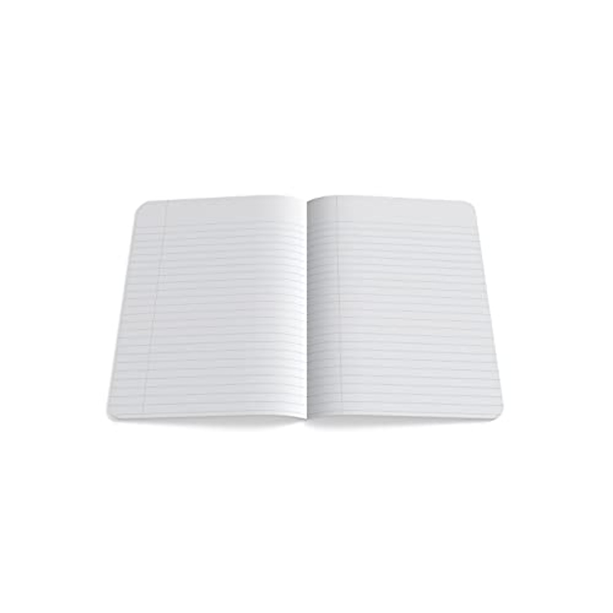 Staples 2072496 Notebook 9.75-Inch X 7.5-Inch Wide Ruled 100 Sh. Black 48/Ct