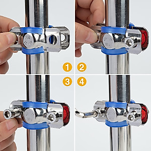 2 Pieces Fix Sinking Office Chair, 304 Stainless Steel Office Chair Saver for Stop Sinking, Sinking Office Chair Repair Kit with Allen Wrench, Adjustable Chair Height Without Cylinder Replacement