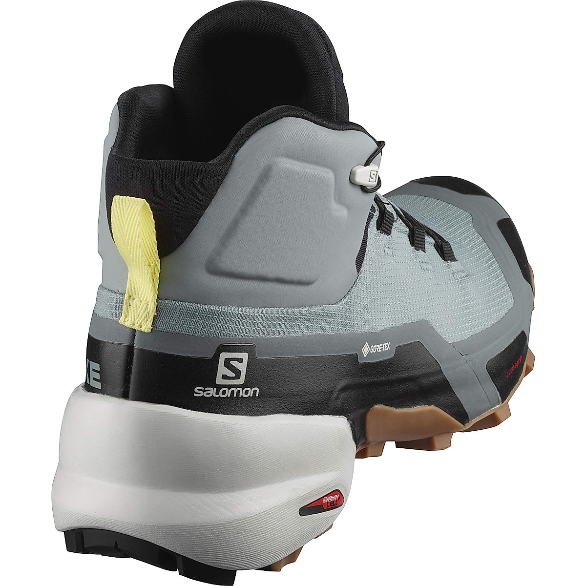 Salomon Cross MID Gore-TEX Hiking Boots for Women, Lead/Stormy Weather/Charlock, 9.5