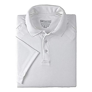 5.11 Tactical Men's Performance Short Sleeve Polo Shirt, Style 71049, Black, 2X-Large