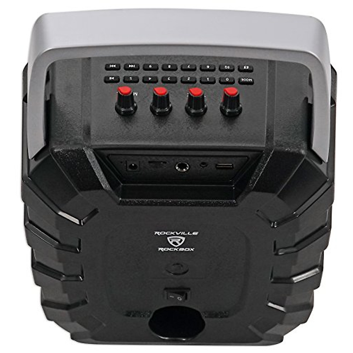 Rockville ROCKBOX 6.5" 100 Watt Portable Rechargable Bluetooth Speaker w USB/SD, Black, 6.5"
